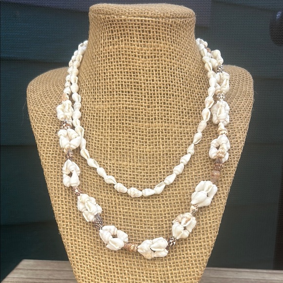 Jewelry | Genuine Seashells Necklace Vintage Groupings Of 6 Small White ...